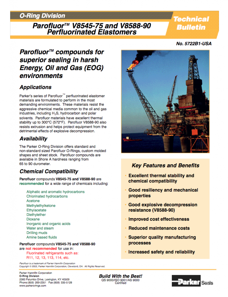 ord5722 Parofluor para OEG - Hipress Componentes Hidráulicos